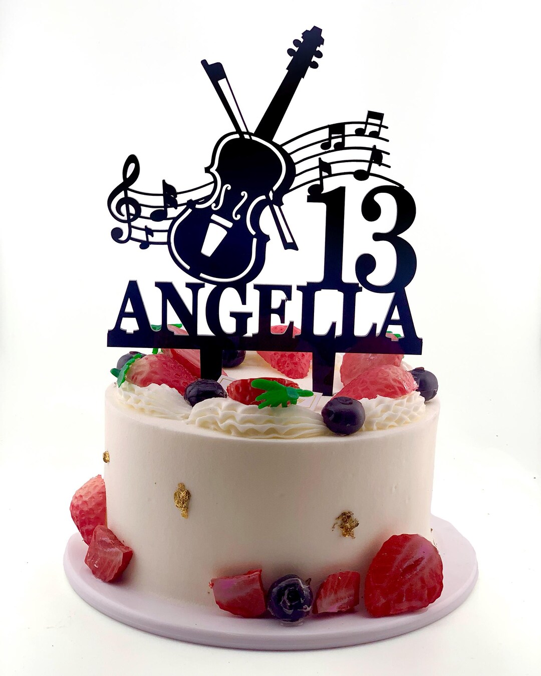 Music Cake Topper, Violin Cake Topper, Violinist Birthday Party Decor ...