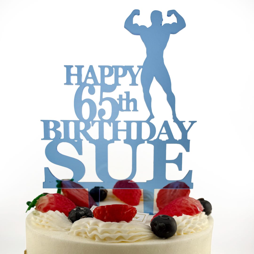 Gym Birthday Cake Topper, Fitness Cake Topper, Bodybuilding Cake Topper ...