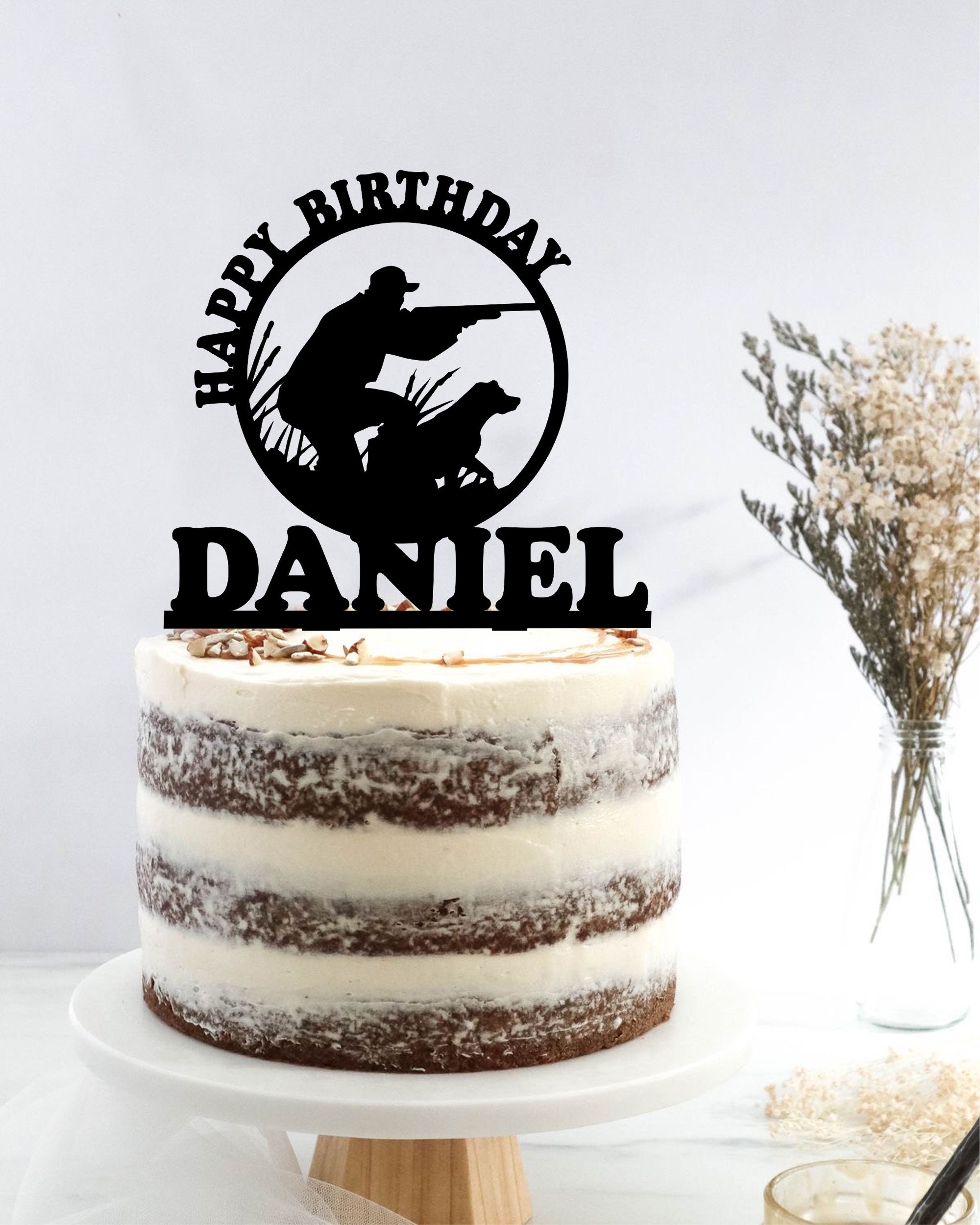 Hunter Birthday Cake Topper, Hunting Cake Topper, Hunter Cake Topper ...