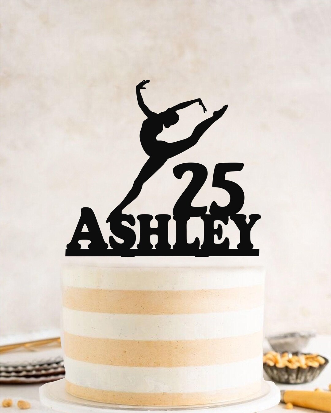 Ballerina Cake Topper, Ballet Dancer Cake Topper, Gymnast Cake Topper ...