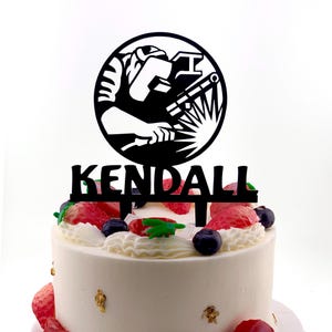 Birthday Cake Topper Welder, Welding Soldering Topper, Weld Cake Topper ...