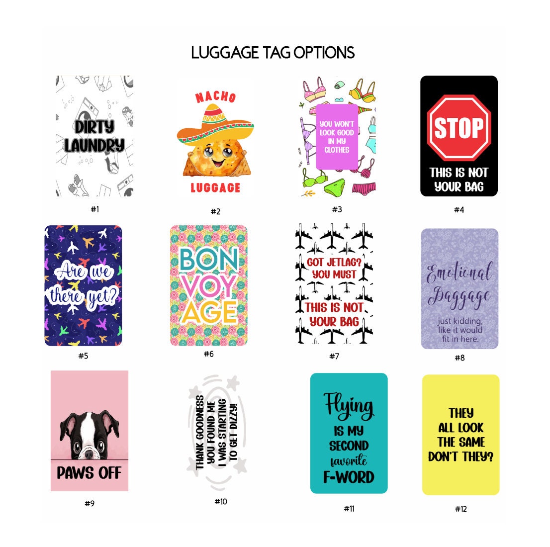 FUNNY LUGGAGE TAGS to Add a Touch of Witty Humor to Your Travels, Witty ...