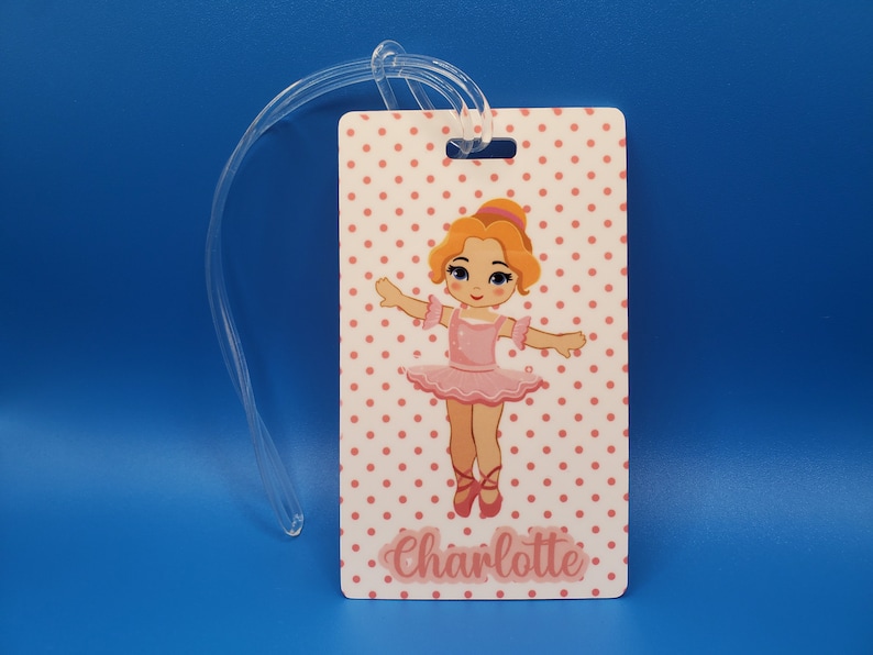 Custom Dance Bag Tag Personalized Ballet Gift for Dancers - Etsy