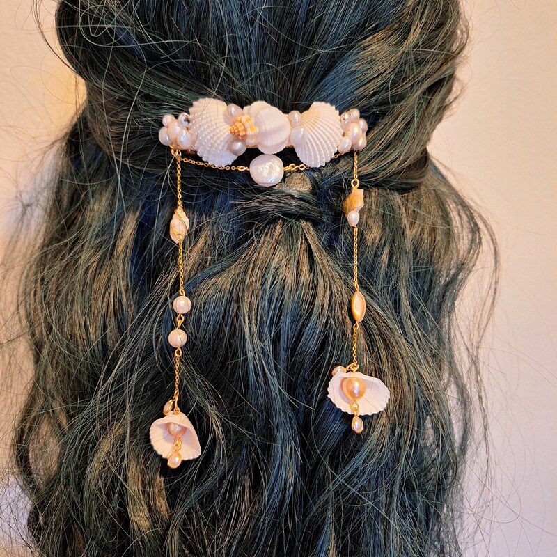 Sea Shell Hair Clips - Etsy