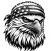 Eagle Head SVG File, Eagle Head DXF, Eagle Head Png, Bald American ...