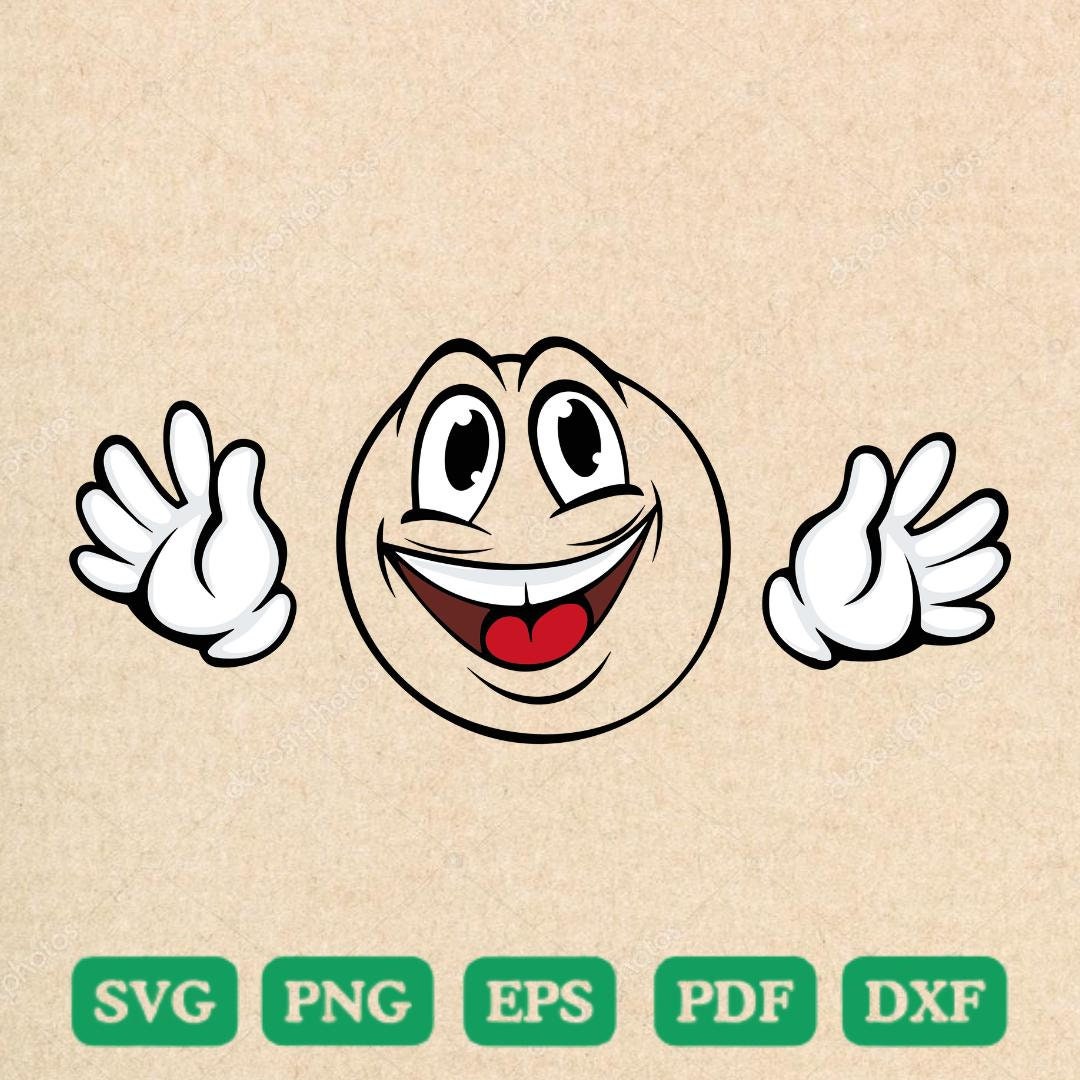 Smiley Face Svg, Drippy Smiley Face Svg, Emoji Svg, Smile Svg, Happy ...