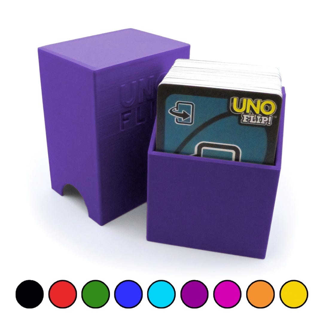 Uno Flip Card Game Case – 3D Printed Storage and Travel Box - Etsy UK
