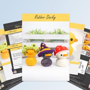 Rubber Ducky Low-sew Amigurumi Crochet Pattern • US Terms PDF - Etsy
