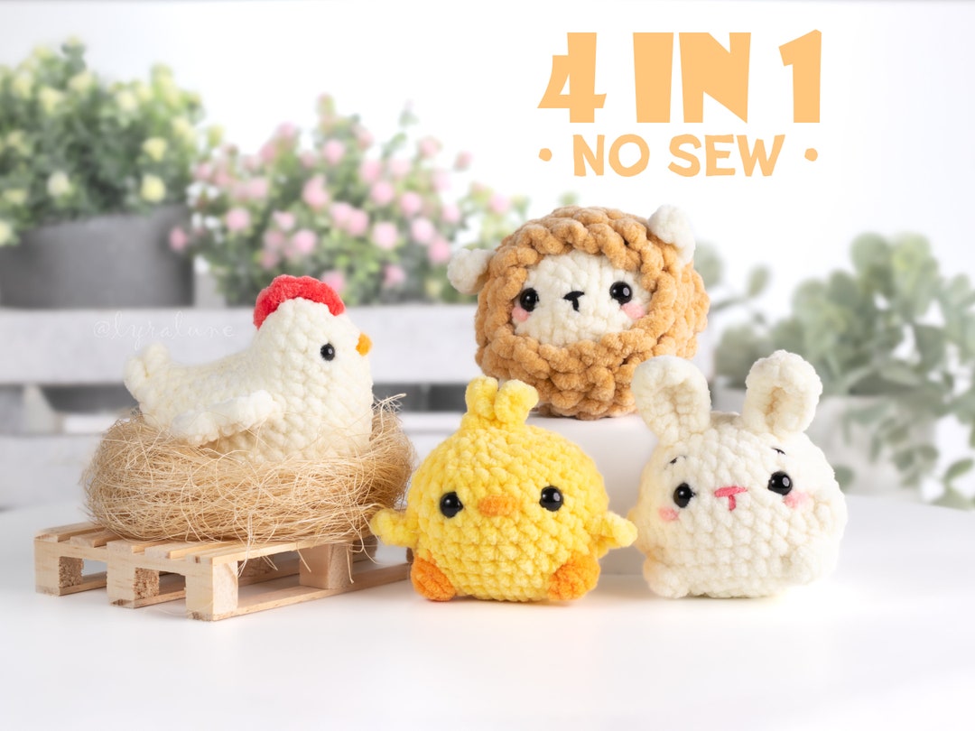 Farm Critters II Bundle No Sew Amigurumi Crochet Pattern • US Terms PDF ...