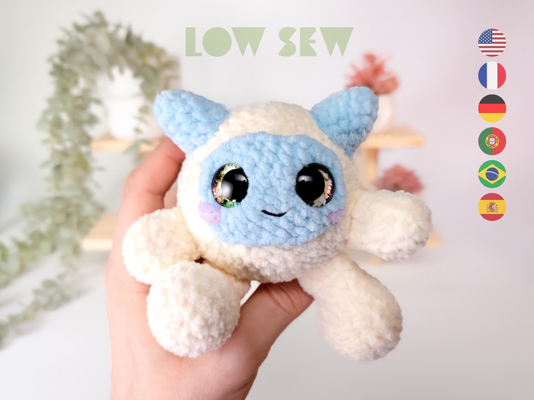 Yeti Low-sew Crochet Pattern: Yodle the Yeti Amigurumi Pattern • US ...