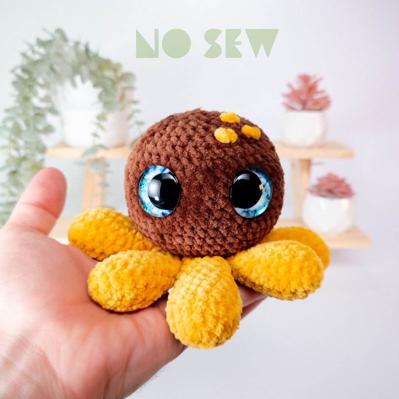 Crochet Sunflower Octopus - Etsy