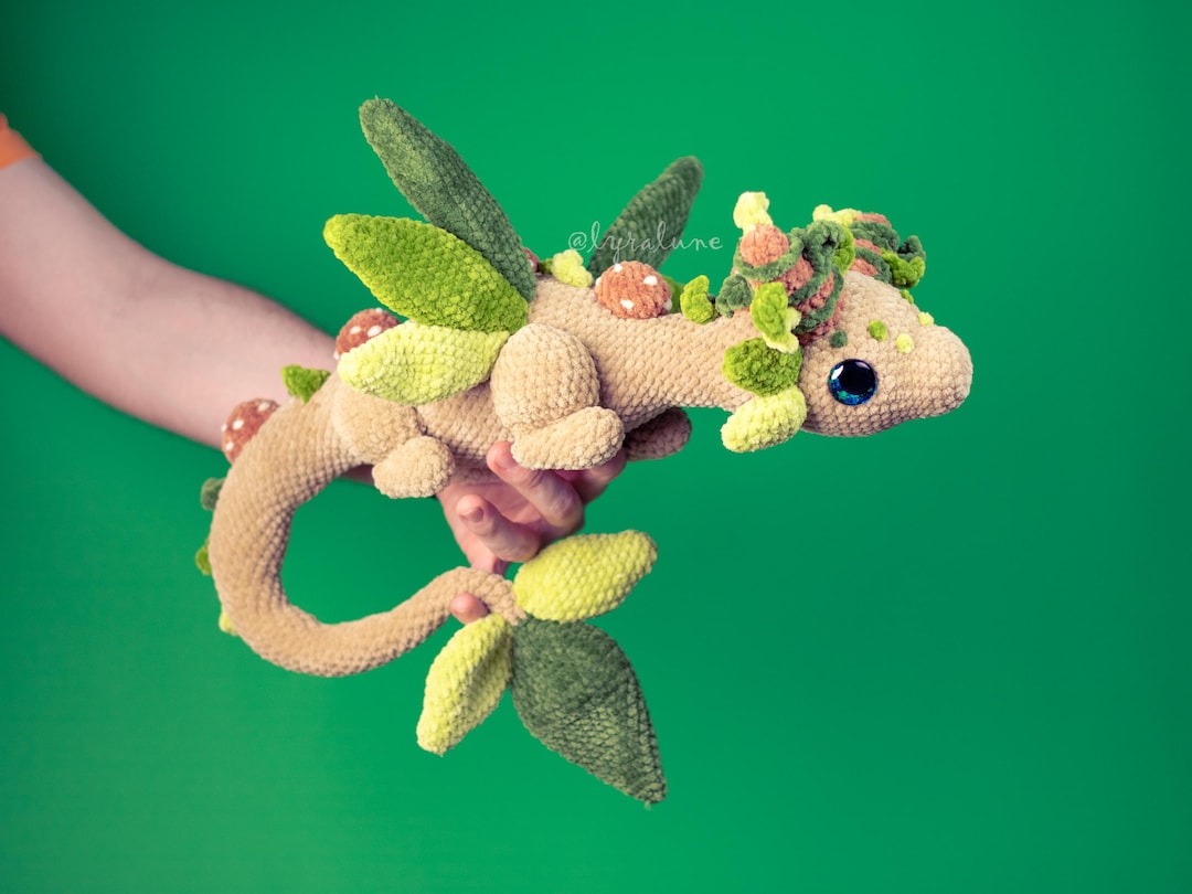 Wzór na szydełko leśnego smoka Amigurumi Terminy amerykańskie w ...