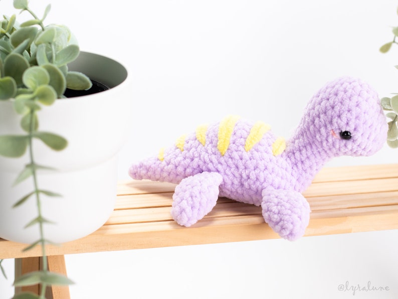Plesiosaurus No Sew Dinosaur Amigurumi Crochet Pattern US Terms PDF - Etsy