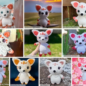 Kitsune Low-sew Amigurumi Crochet Pattern US Terms PDF - Etsy