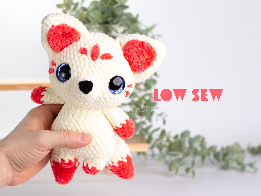 Kitsune Low-sew Amigurumi Crochet Pattern • US Terms PDF - Etsy