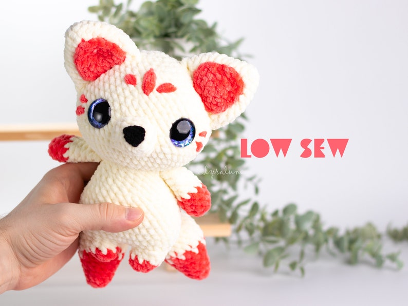 Kitsune Low-sew Amigurumi Crochet Pattern US Terms PDF - Etsy UK