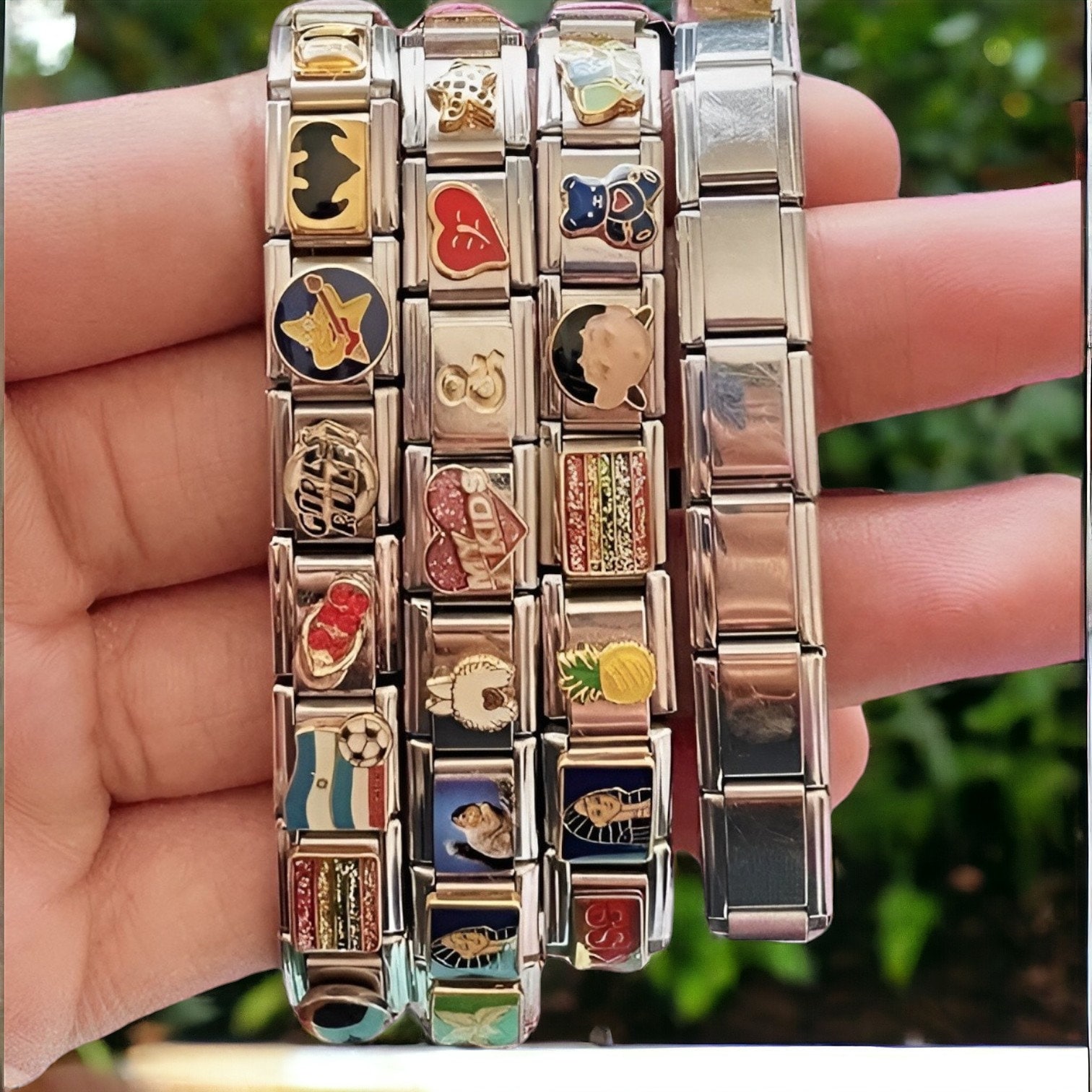 Pulsera de encanto italiano, pulseras de encanto italiano vintage ...