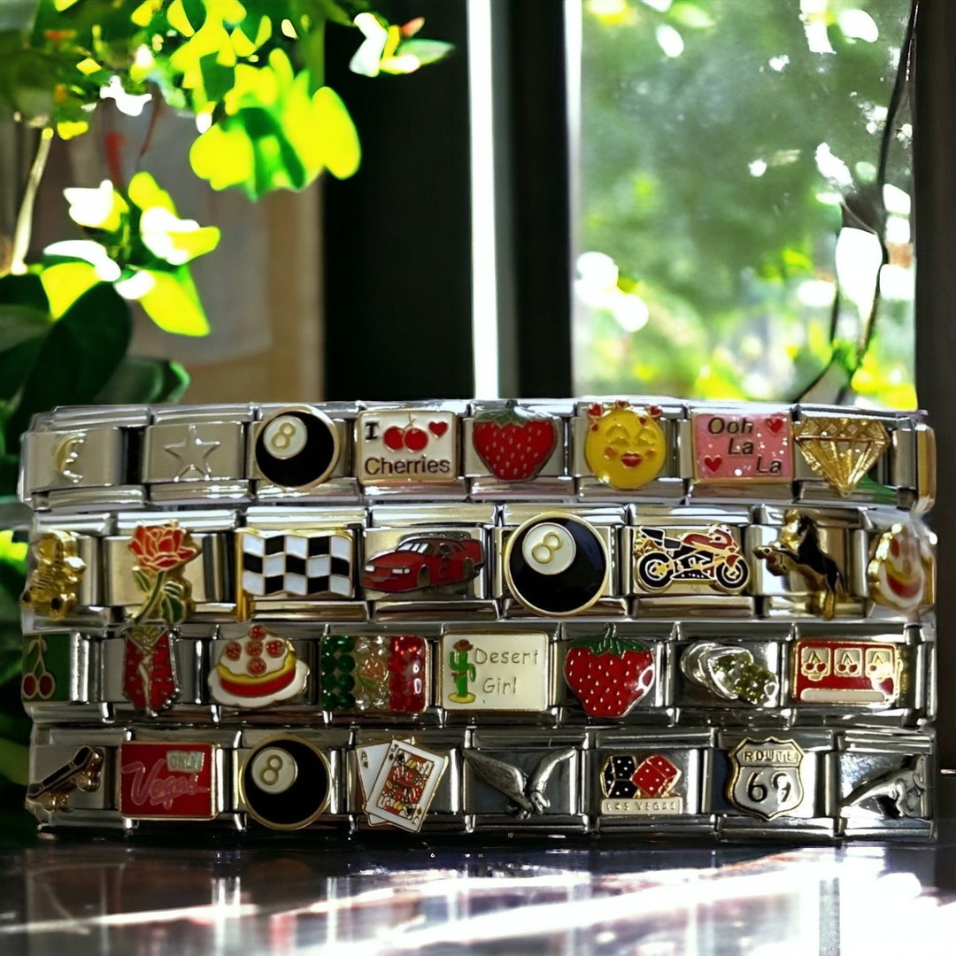 Italian Charm Bracelet, Mystery Vintage Italian Charms Bracelets ...