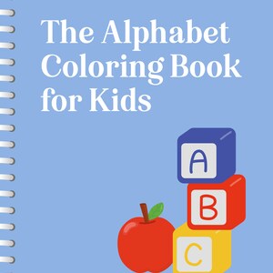 Kids Alphabet Coloring Pages- 26 Page Printable Coloring Worksheets for ...