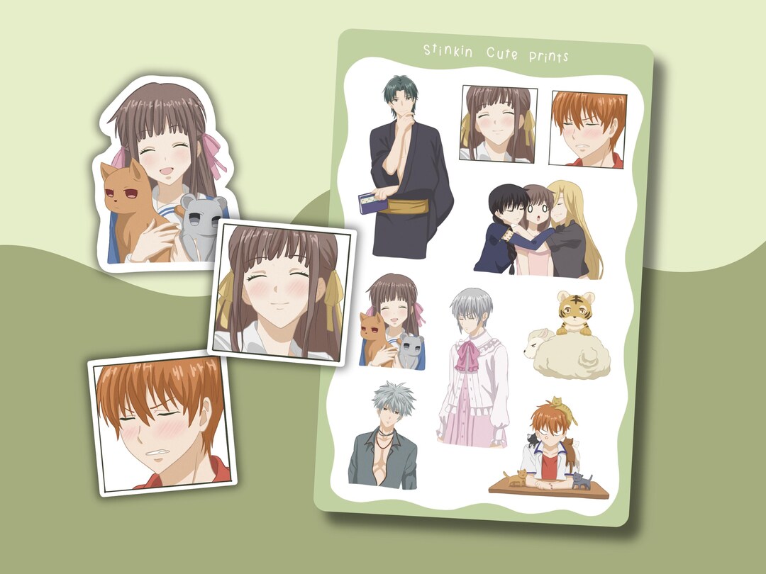 Fruits Basket Anime Fanart Sticker Sheet - Etsy