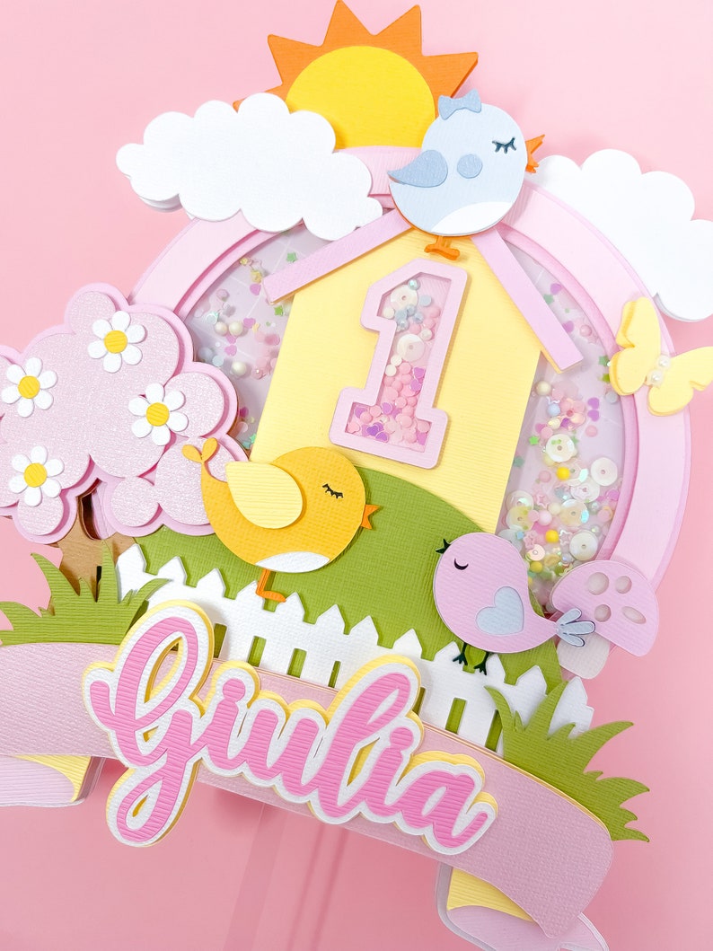 Enchanted Garden Cake Topper, Enchanted Garden Party Decorations, Cute ...