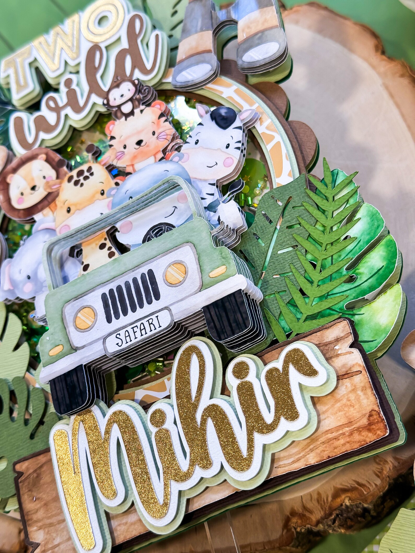 Safari Cake Topper, Safari Birthday Theme Cake Topper - Etsy