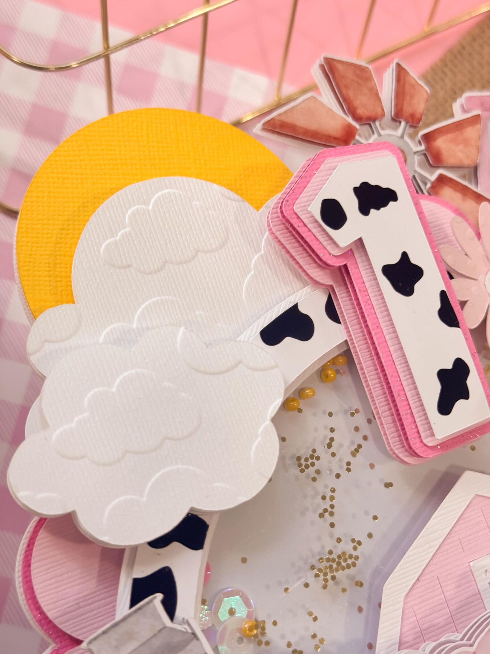 Cute Farm Cake Topper / Girly Farm Birthday Decor - Etsy