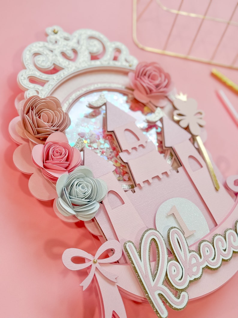 Princess Castle Cake Topper: Birthday Party Decoration - Etsy
