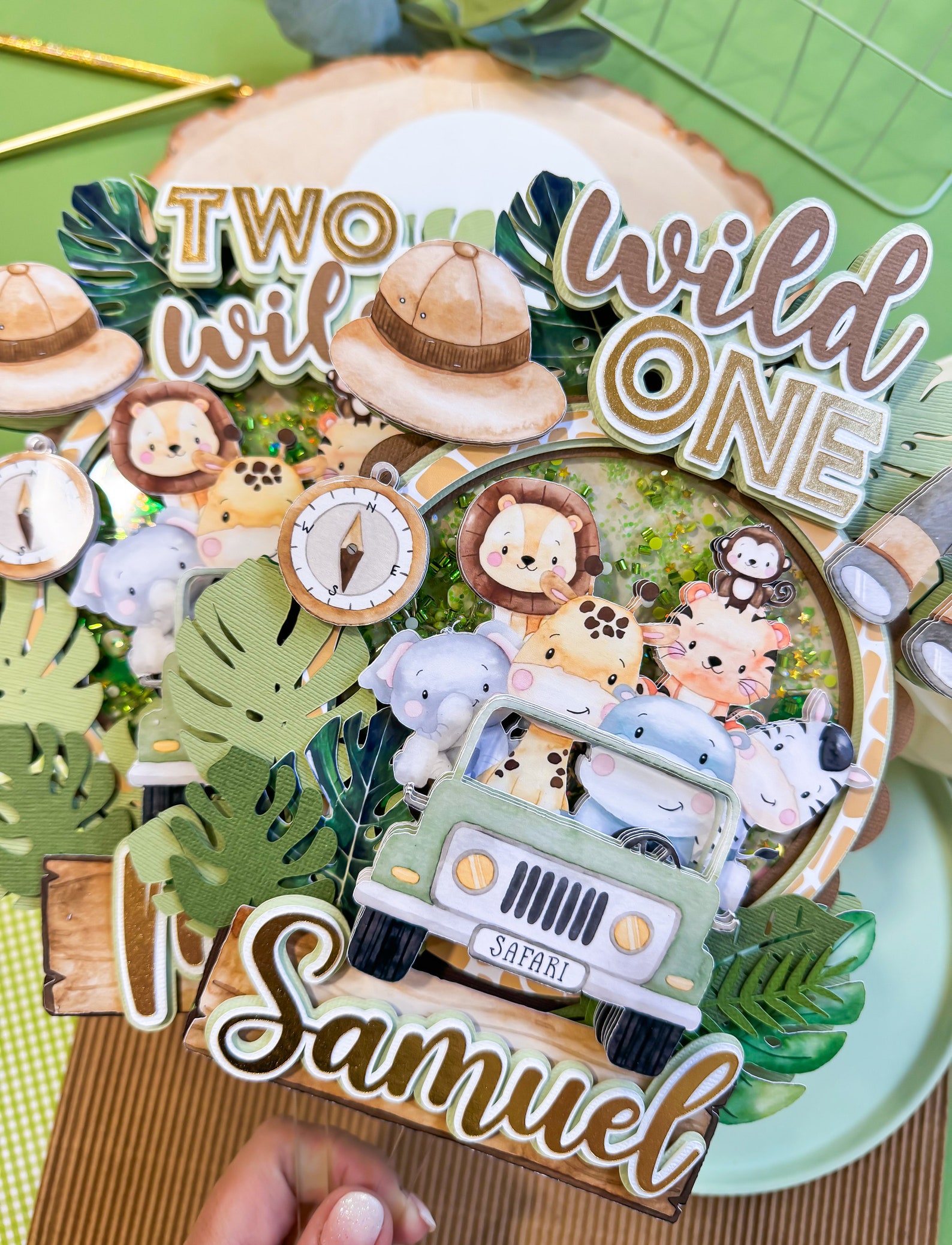 Safari Cake Topper, Safari Birthday Theme Cake Topper - Etsy