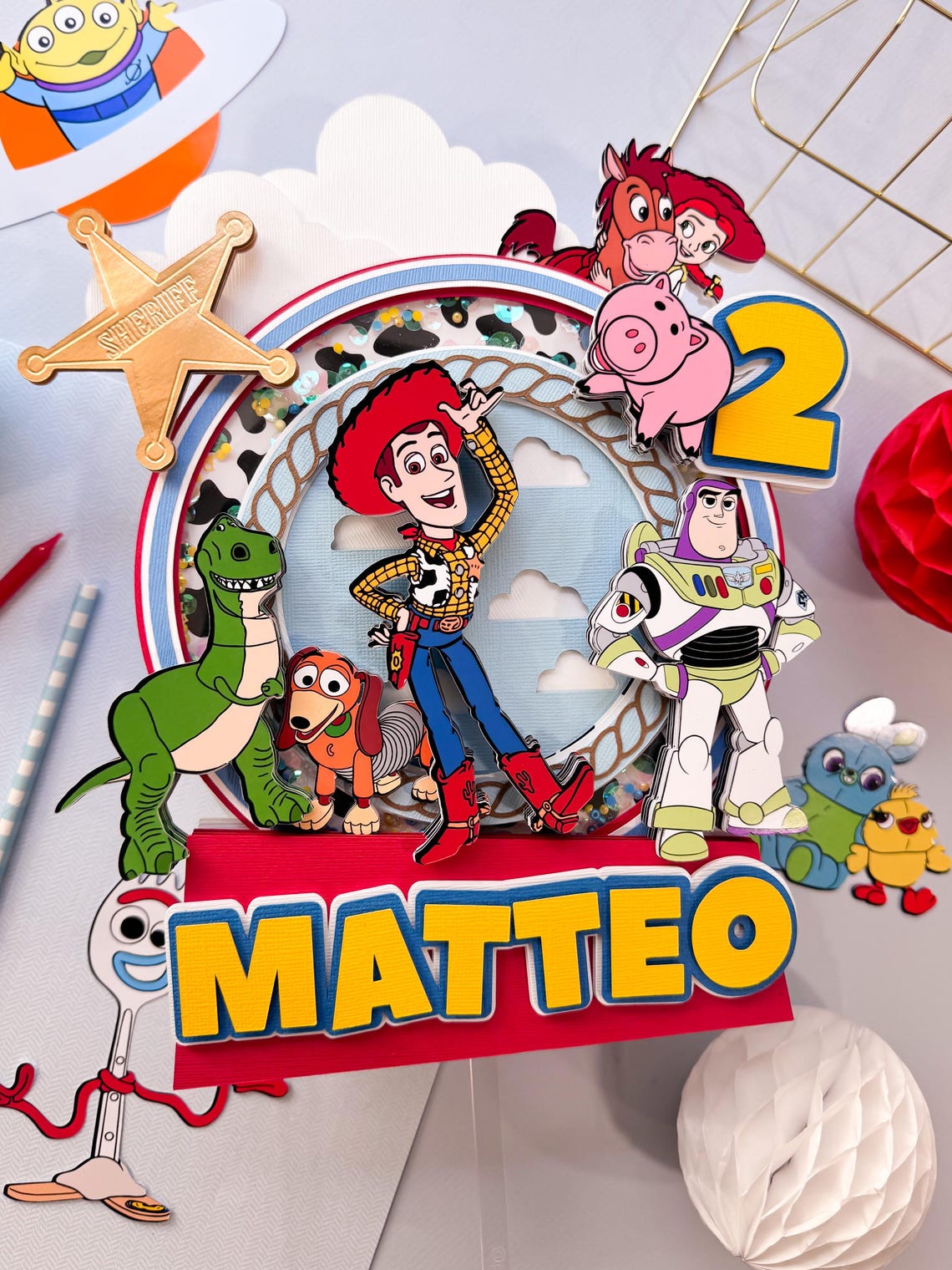 Toy Story Cake Topper / Toy Story Birthday Decor - Etsy