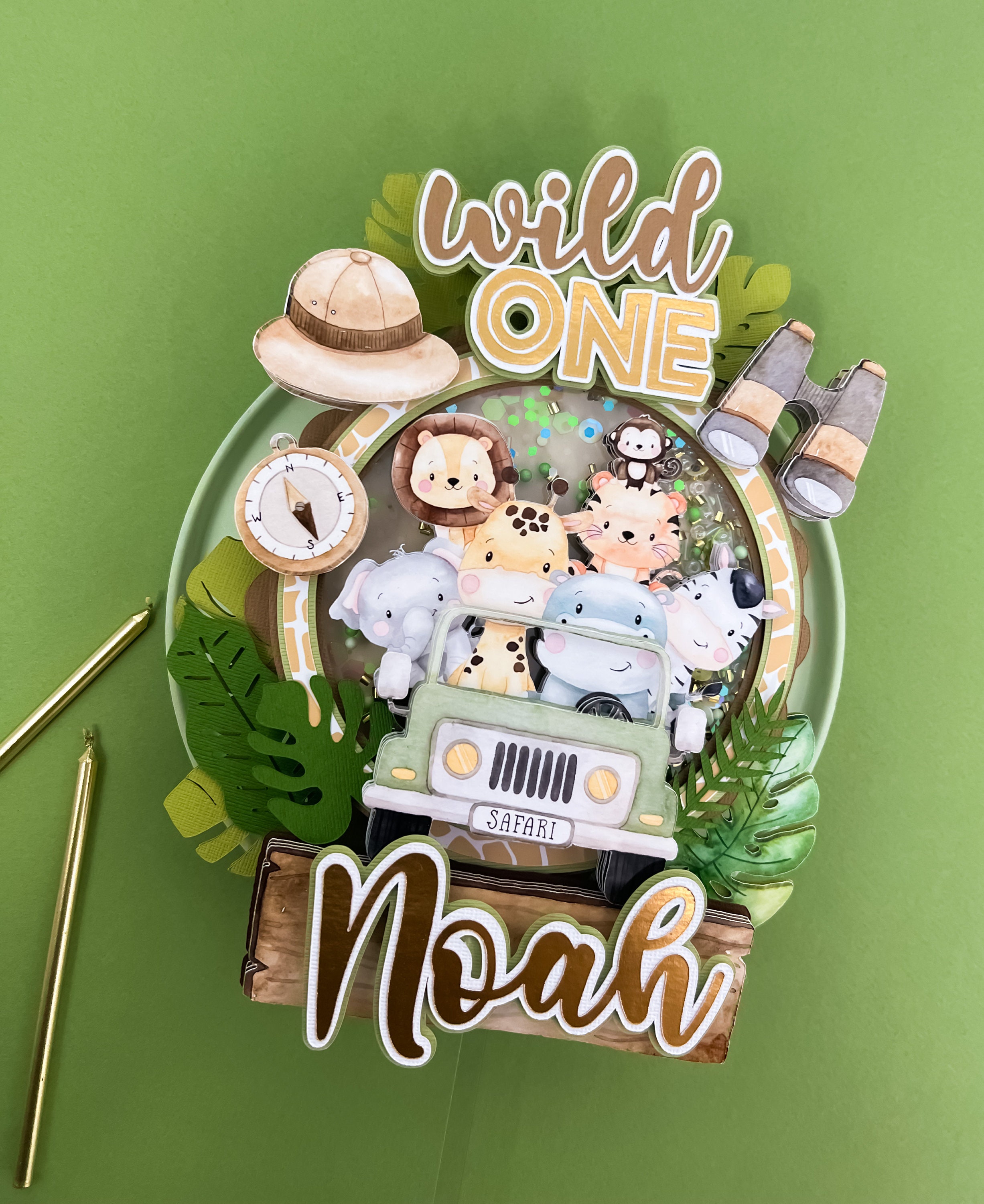 Safari Cake Topper, Safari Birthday Theme Cake Topper - Etsy