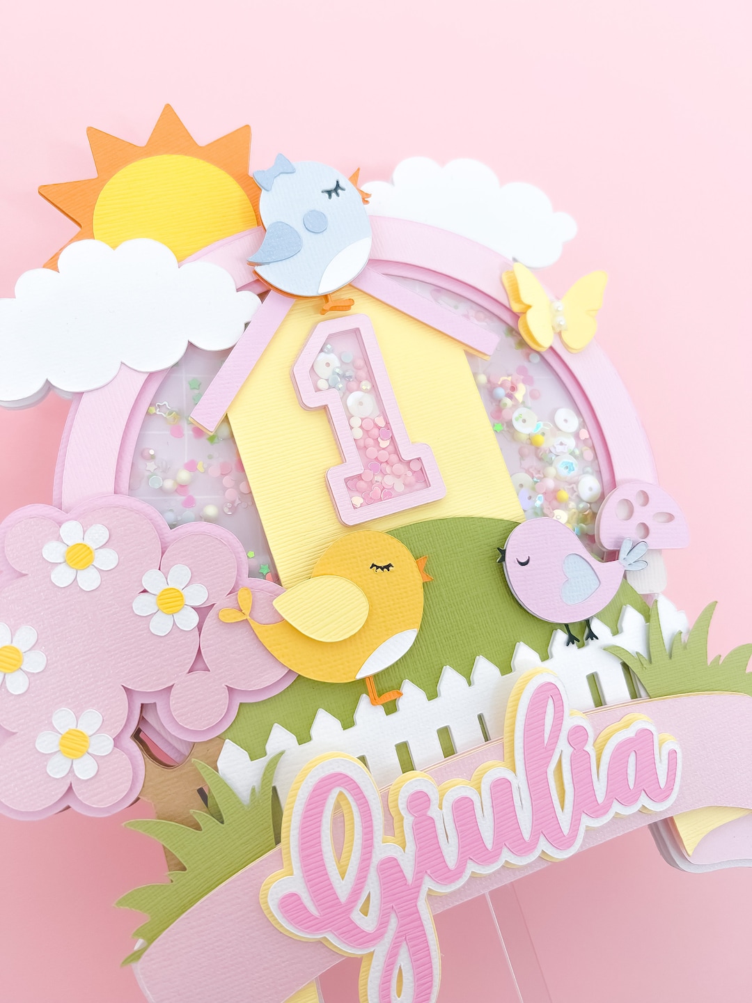 Enchanted Garden Cake Topper, Enchanted Garden Party Decorations, Cute ...