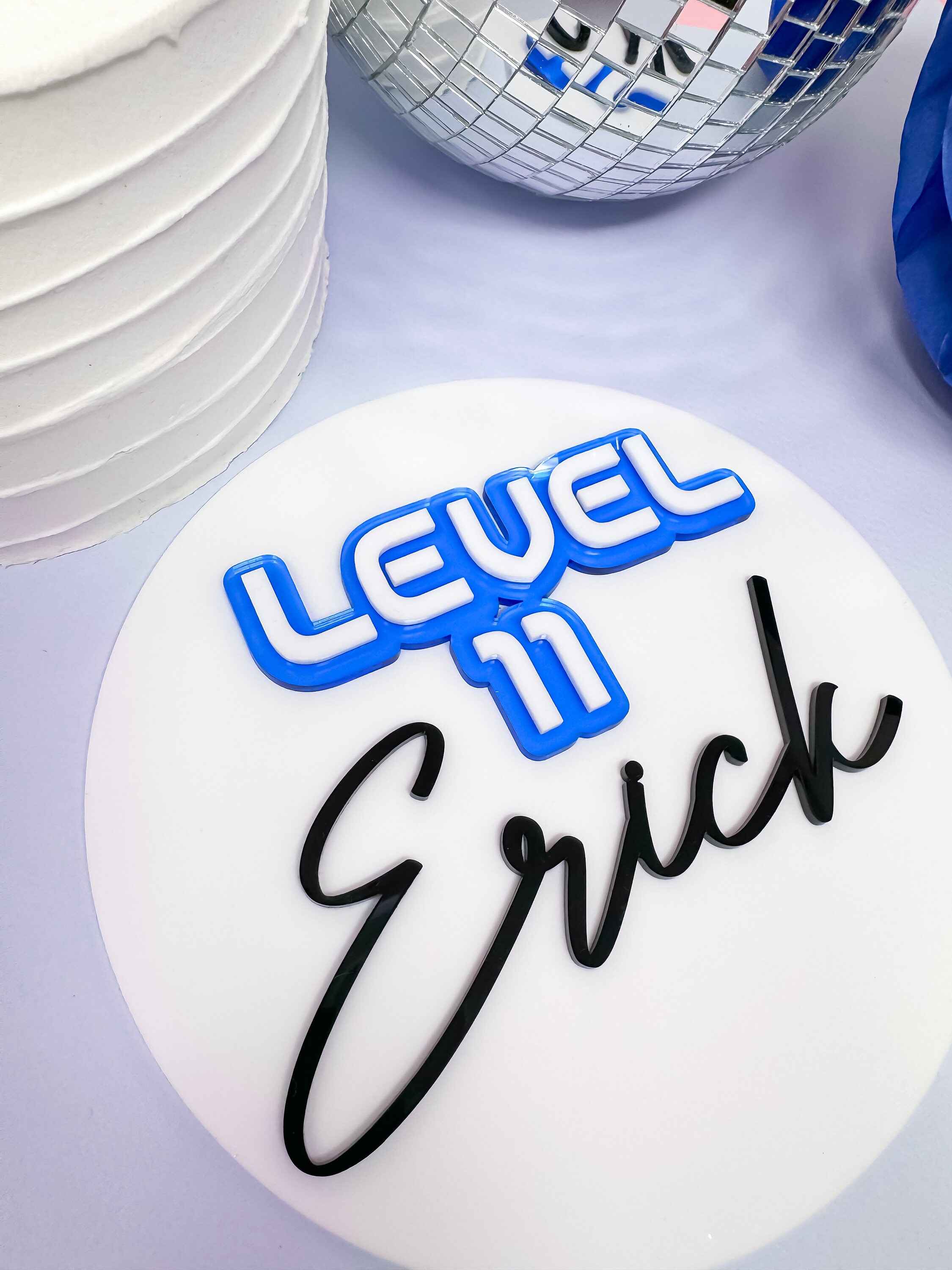 Gaming Controller Acrylic Cake Topper, Level up Gamers Topper - Etsy