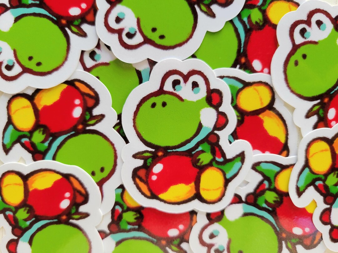 Yoshi Apple | 2 Inch / 5 Cm Vinyl Sticker | Handmade Water Resistant ...