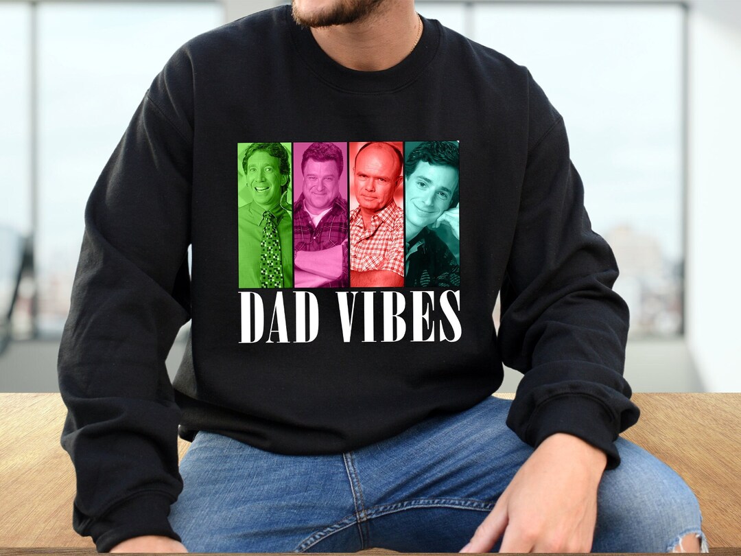 90’s Dad Vibes Vintage Sweatshirt, Funny Dad Shirt, Dad Life Shirt ...