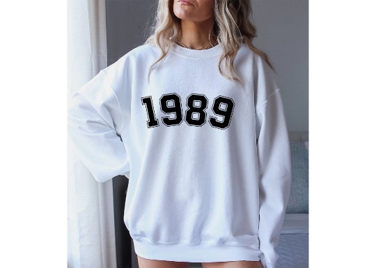 1984 Sweatshirt, 1984 College Style Number Sweater, 1984 Birthday Year ...