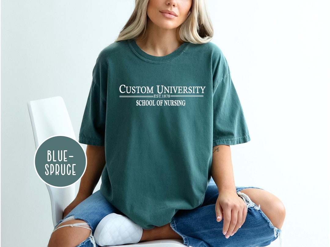 Comfort Color Custom University Shirt,custom College Shirt,personalized ...