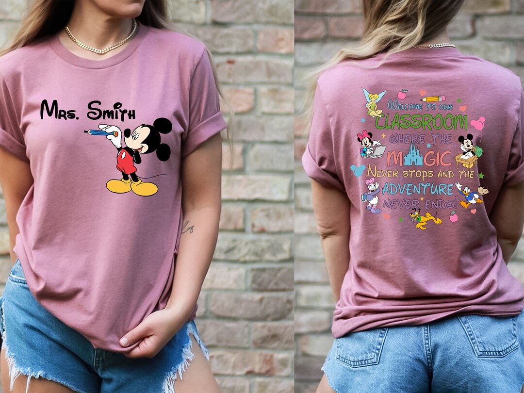 Custom Disney Teacher Shirt, Mickey Mouse Shirt, Disney Teacher Shirt ...