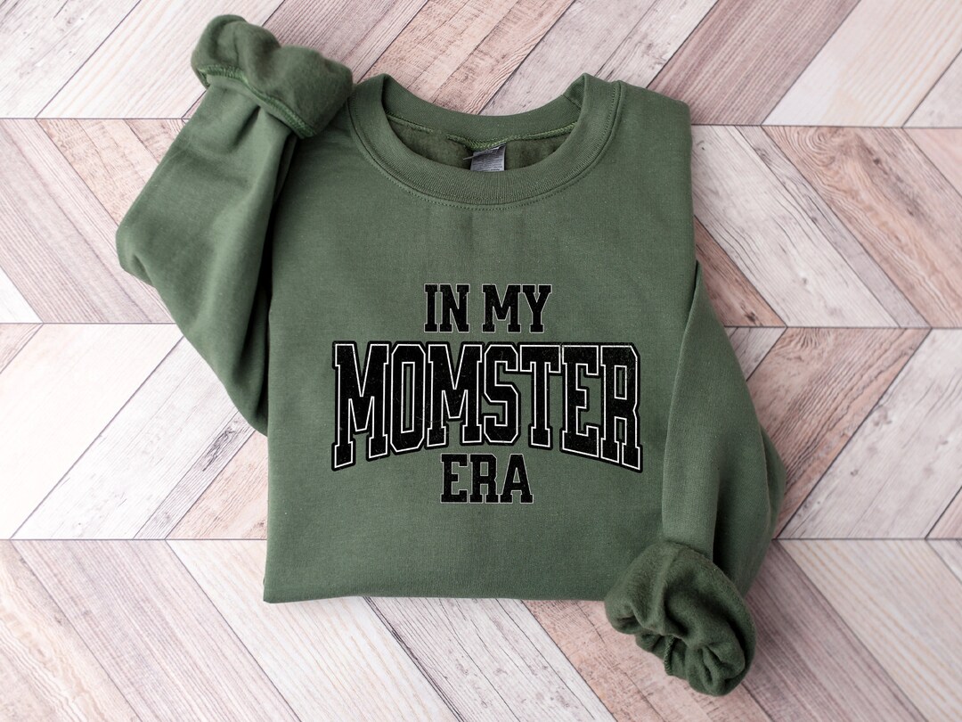 In My Momster Era Sweatshirt, Momster Halloween Crewneck, Halloween ...