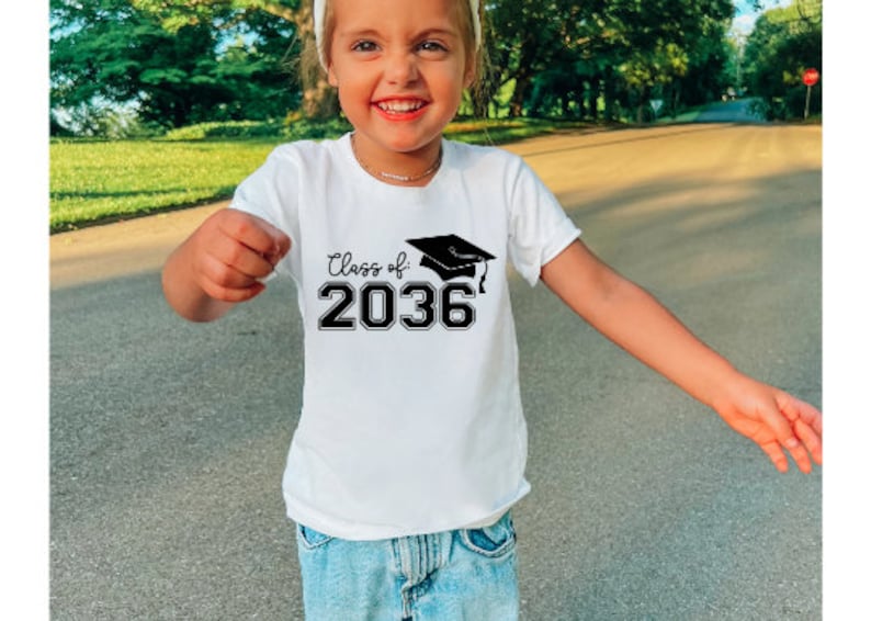 Back to School Shirt, Class of 2036 Shirt Handprint, Grow With Me Shirt ...