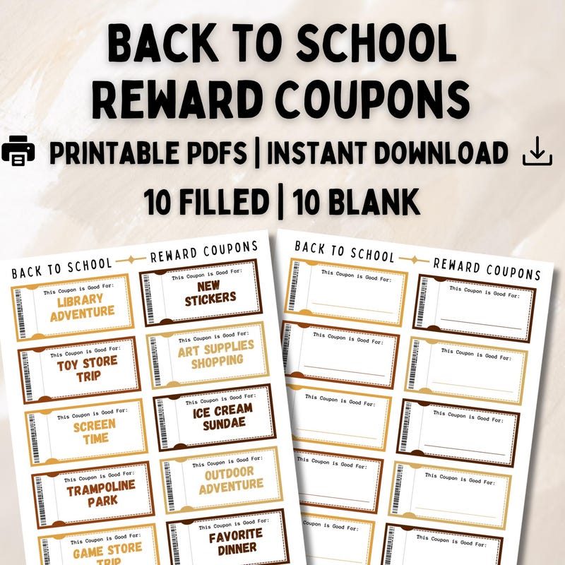Classroom Coupons - Etsy