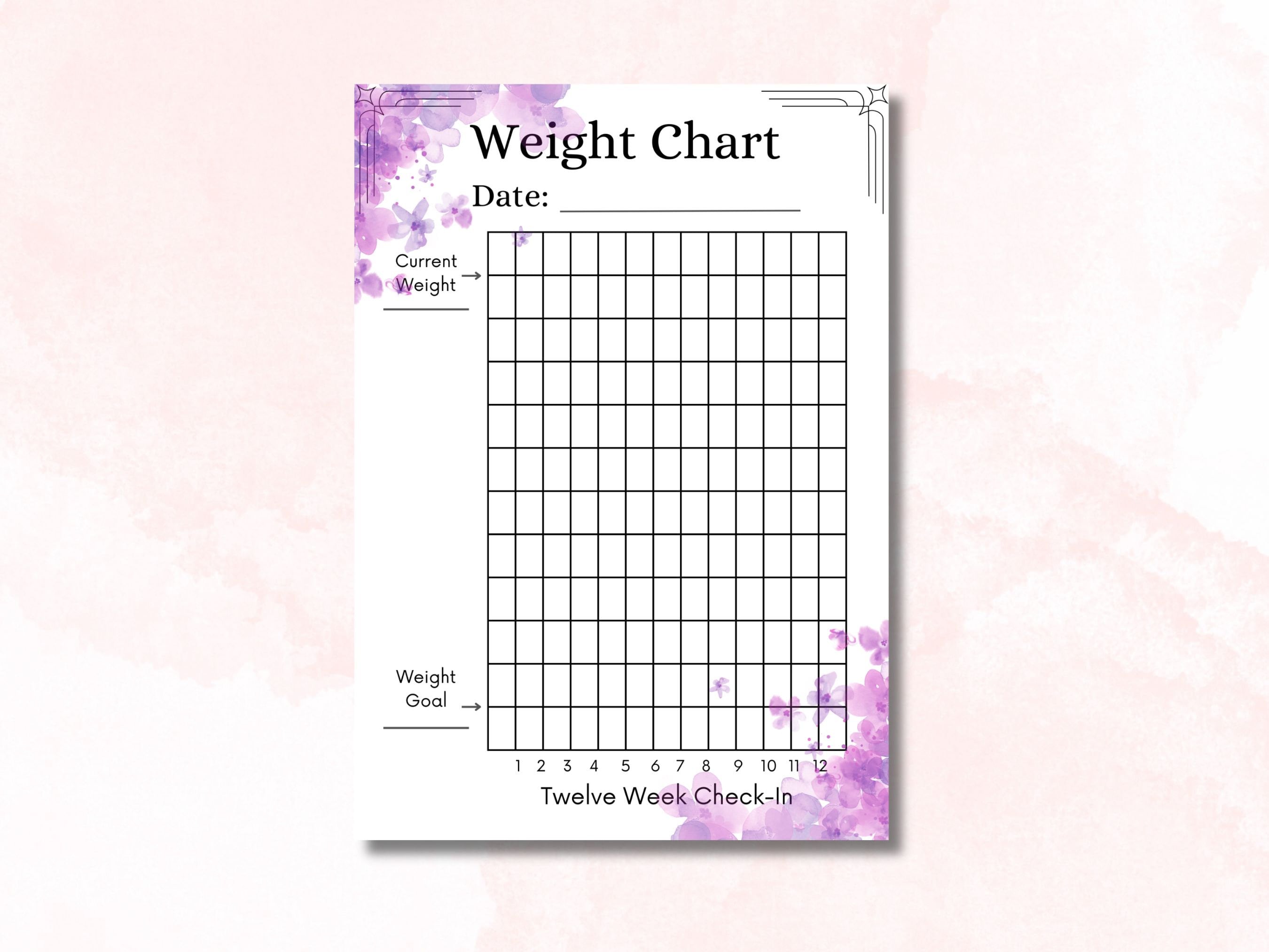 Printable Weight Loss Tracker, Fitness Planner, Instant Download Health ...