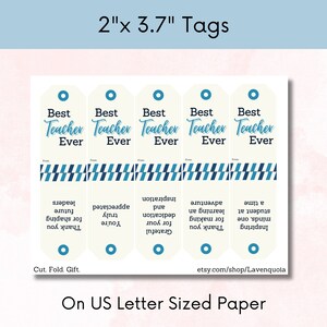Teacher Appreciation Week Printable Gift Tag Bundle | Friends Teacher ...