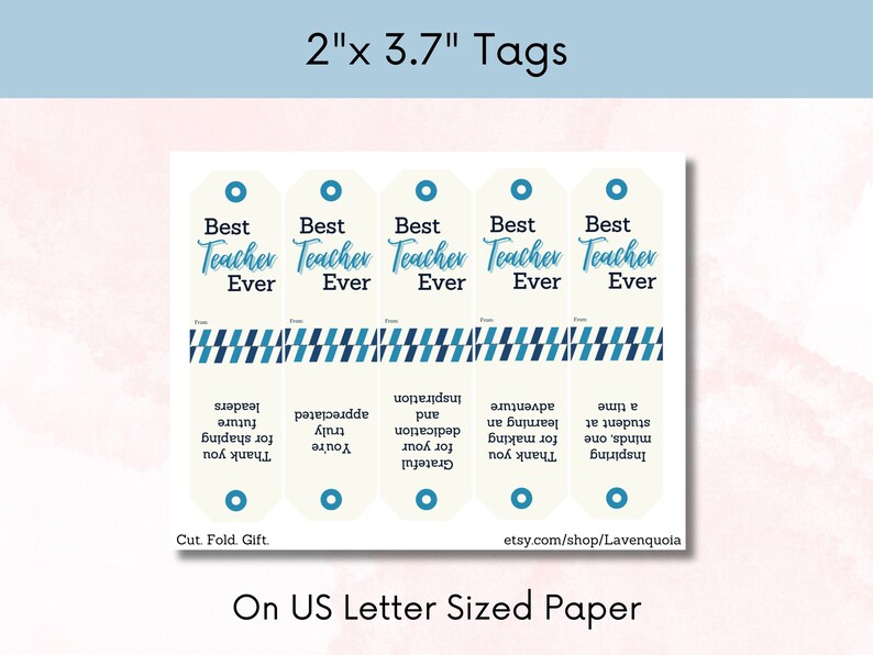 Teacher Appreciation Week Printable Gift Tag Bundle | Friends Teacher ...