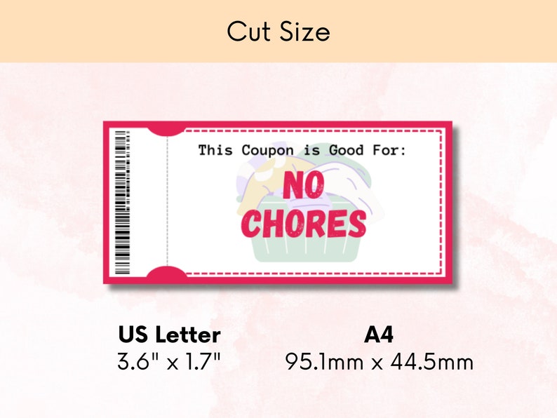 Kids Reward Coupons Printable | Coupon Books for Toddlers | Birthday ...