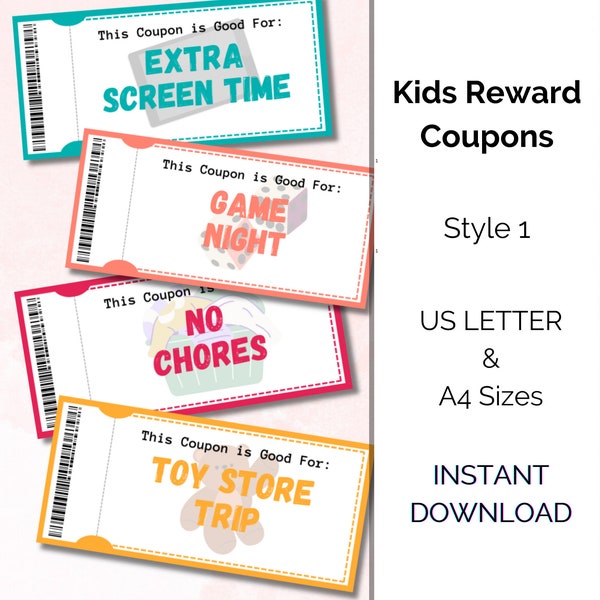 Reward Coupons - Etsy