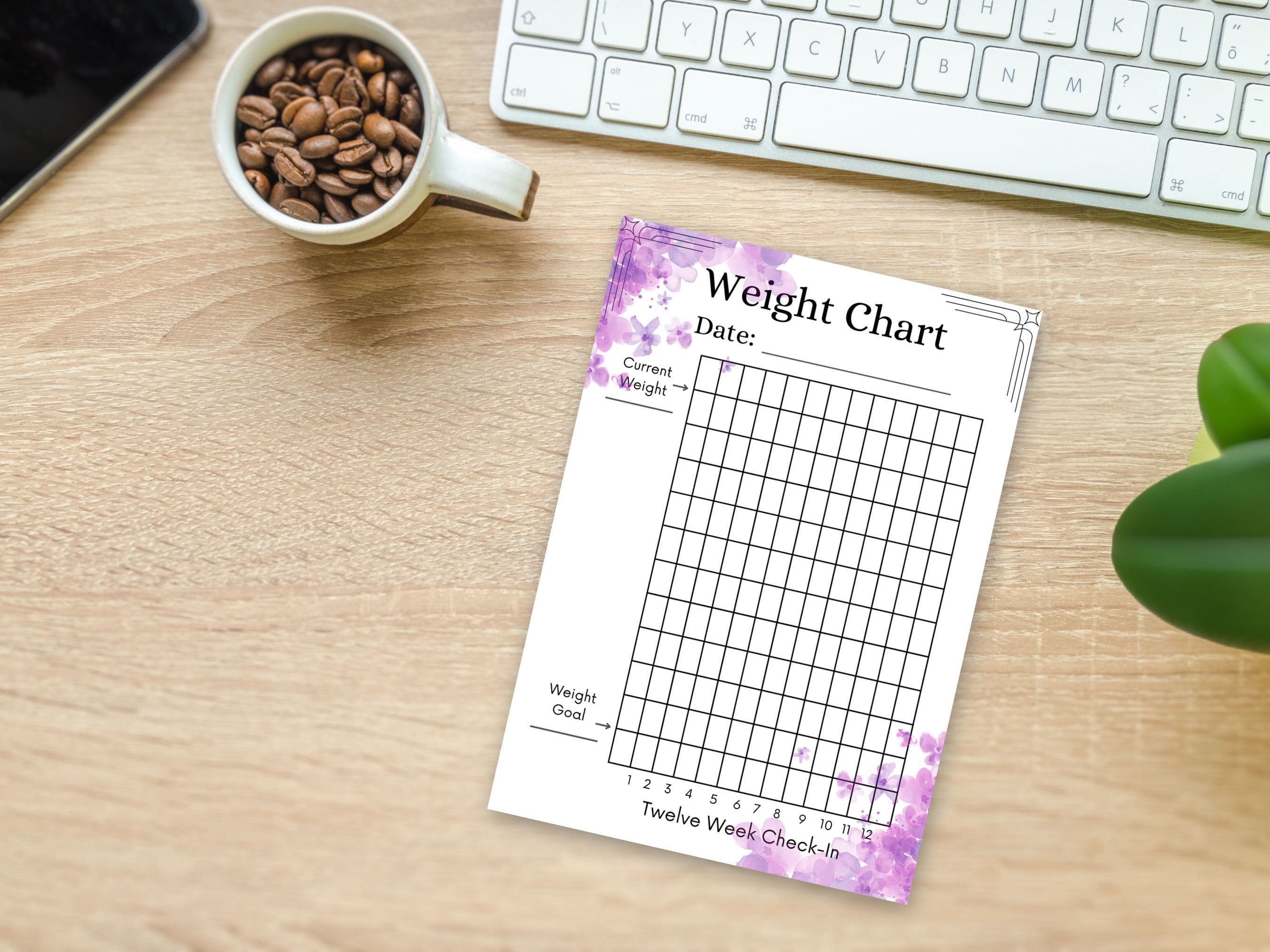 Printable Weight Loss Tracker, Fitness Planner, Instant Download Health ...