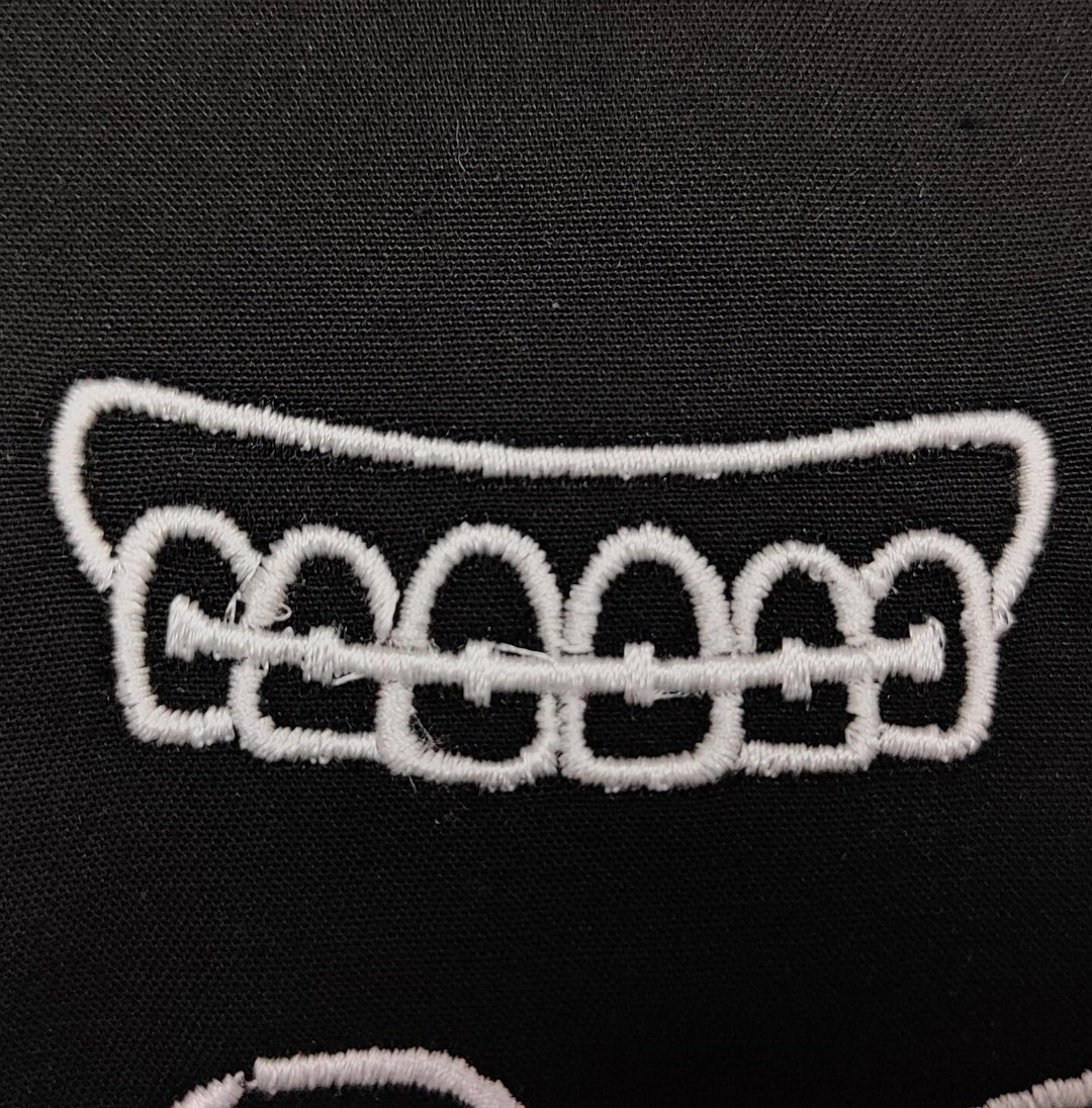 Dental Embroidery Design, Braces Embroidery Pattern Designs for ...