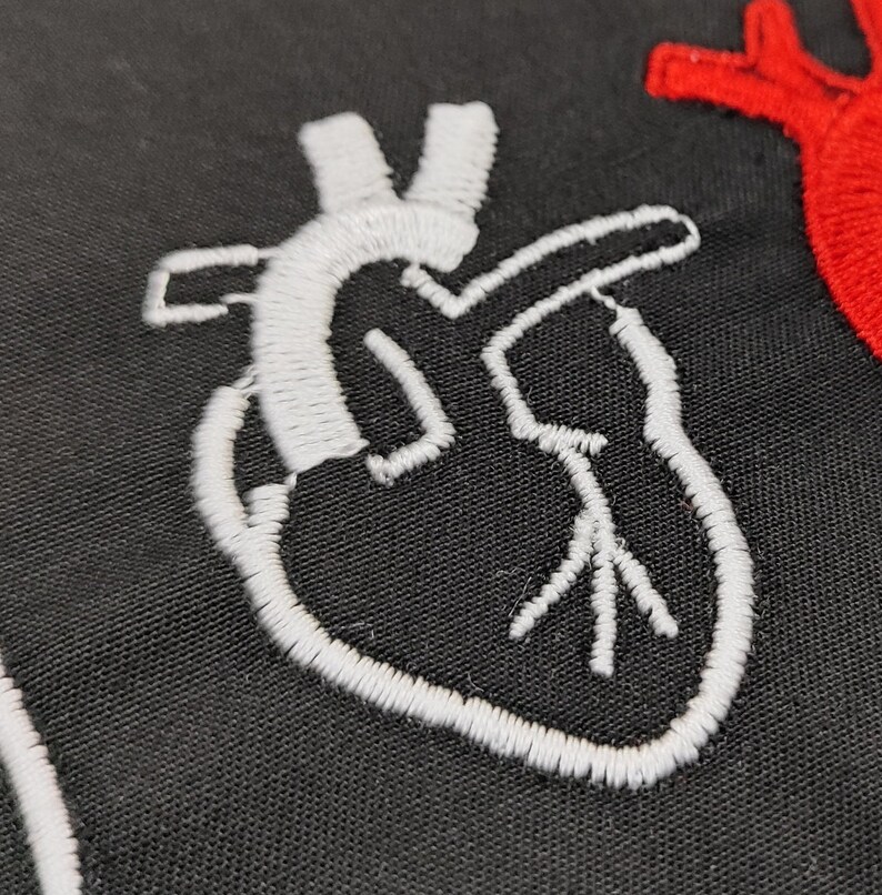 Human Anatomic HEART Embroidery Design, Pattern for Embroidery Machine ...