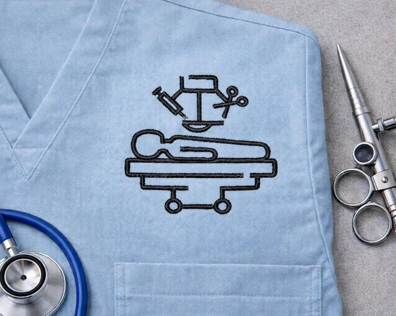 Robotic Surgery Embroidery Design, Surgery Embroidery Design ...